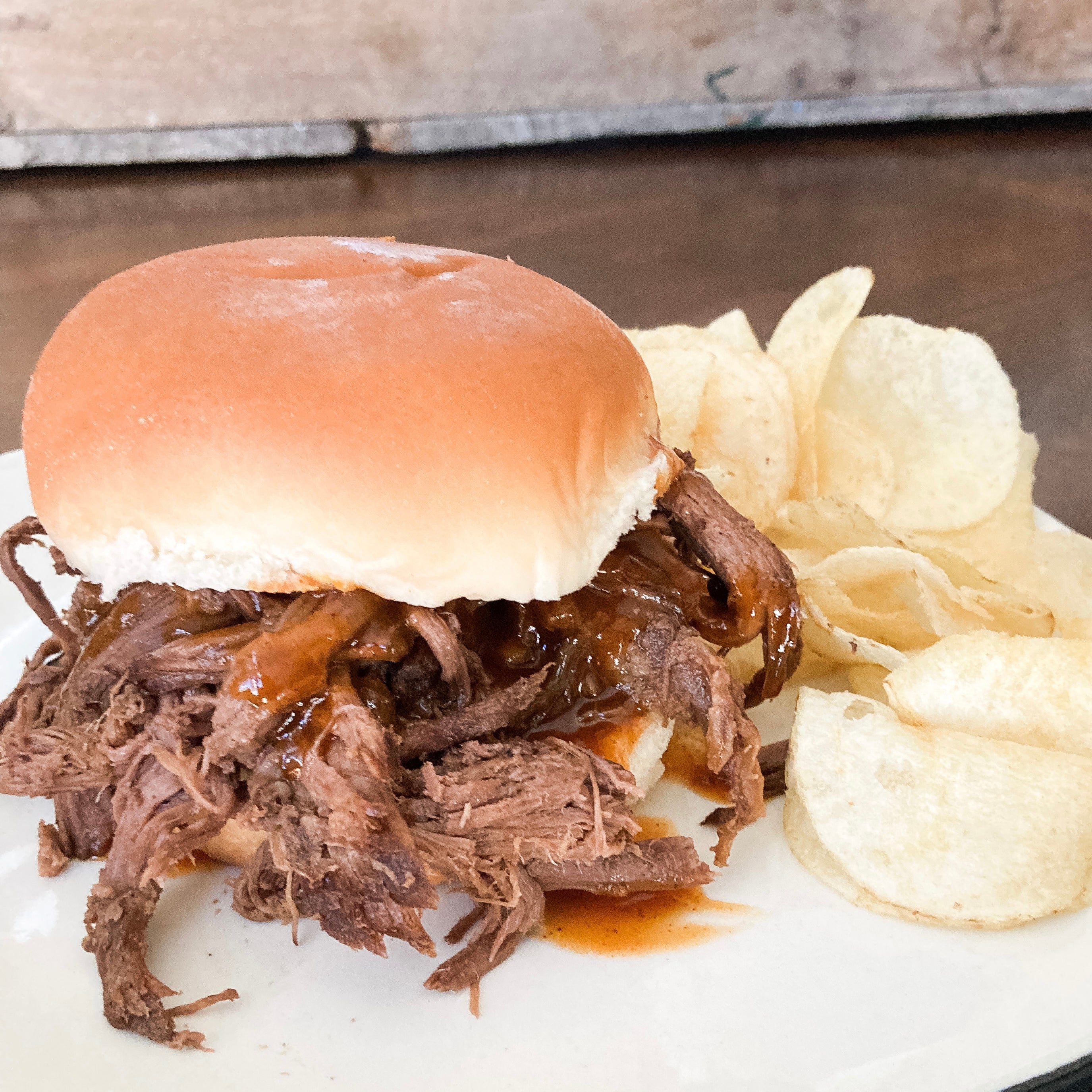Shredded Beef Sandwiches – Hat Brand Beef