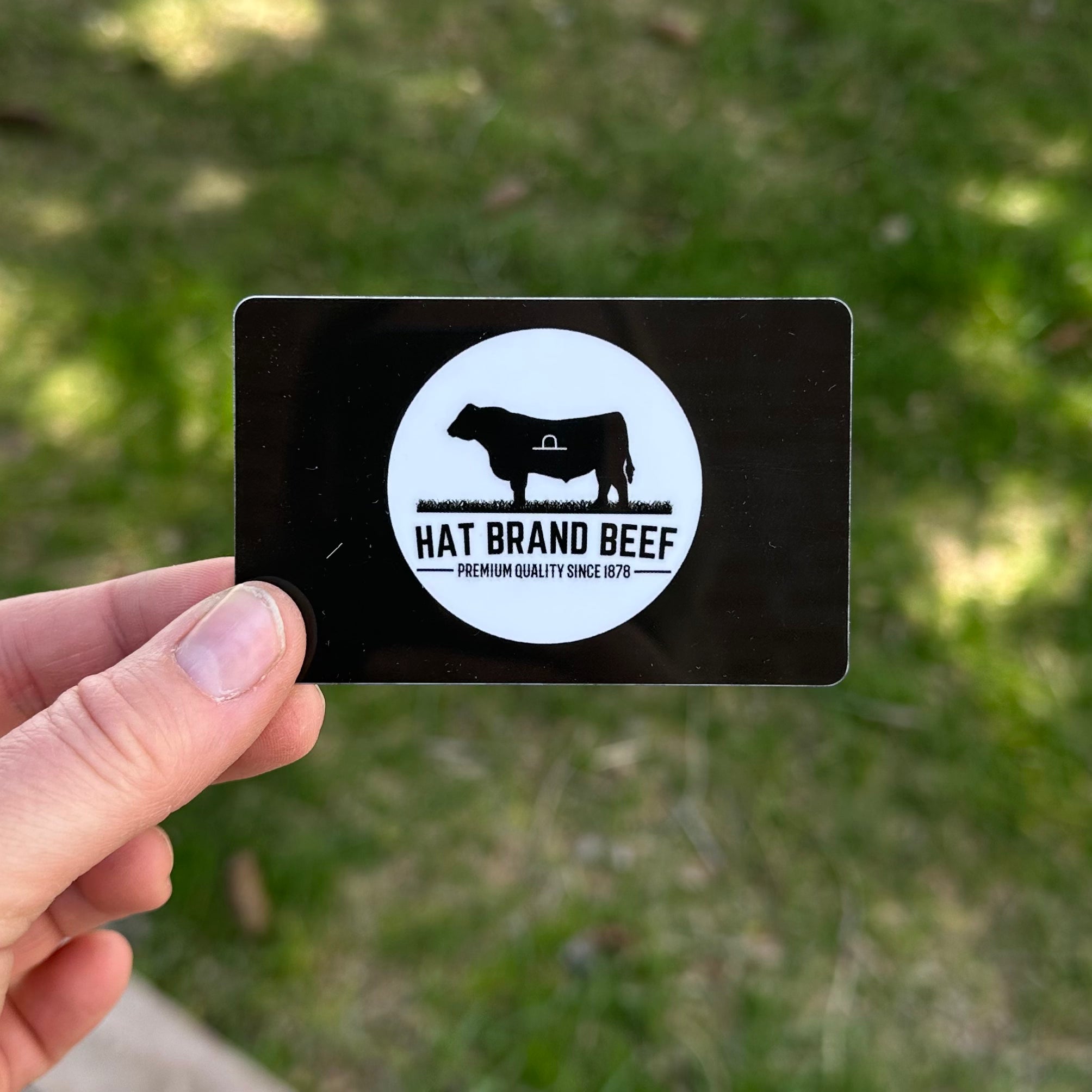 Hat Brand Beef Gift Card: Physical Card