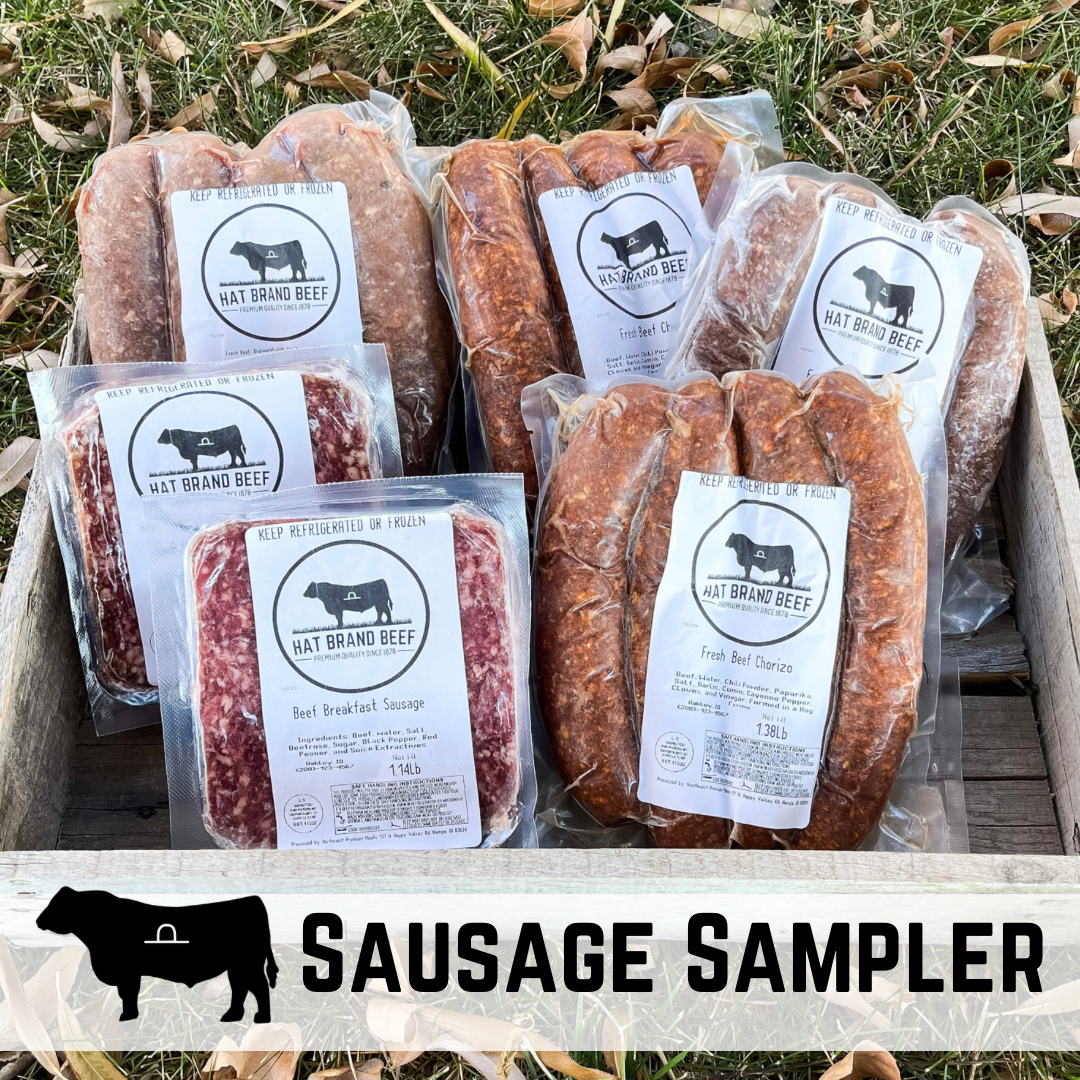 Sausage Sampler – Hat Brand Beef