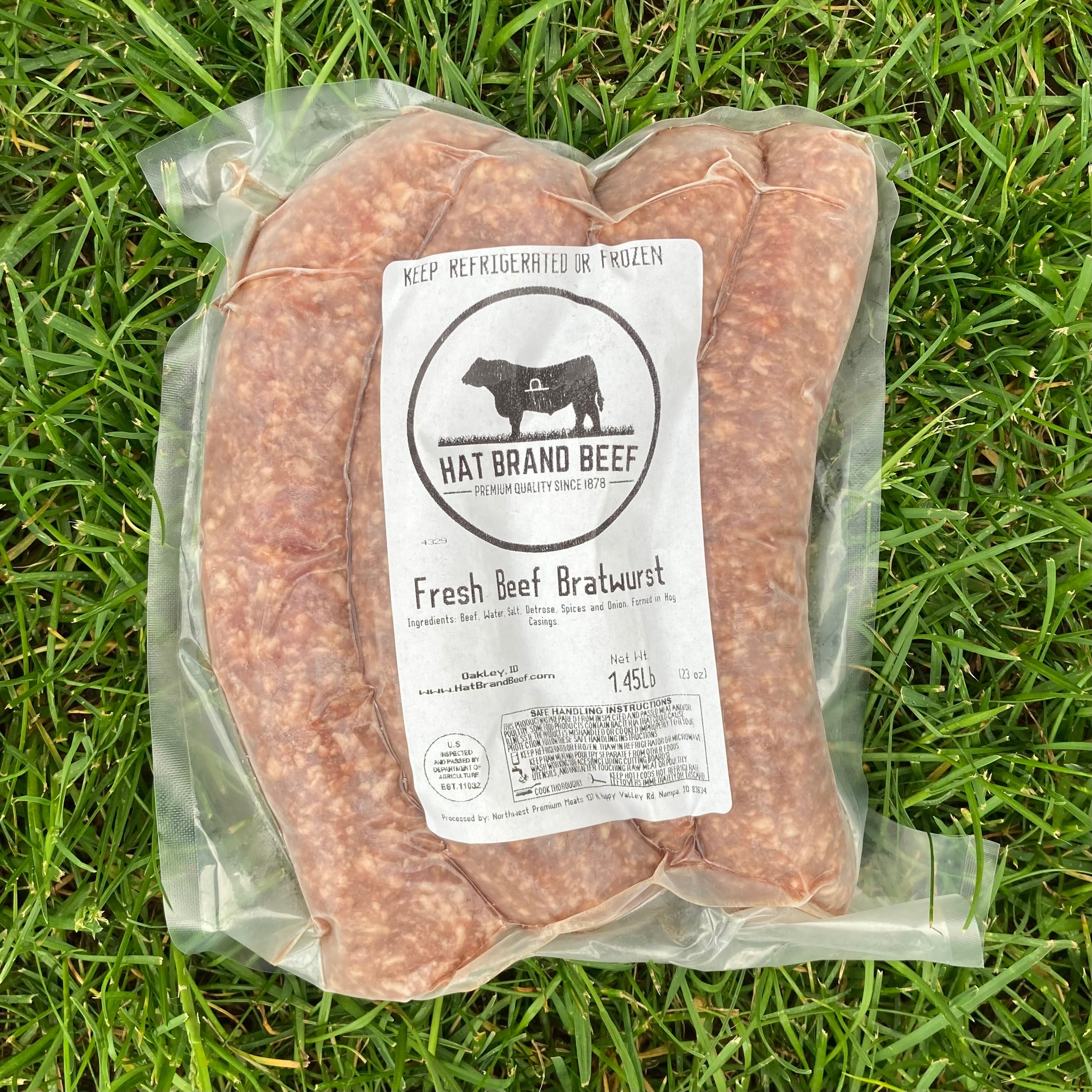 Beef Bratwurst – Hat Brand Beef